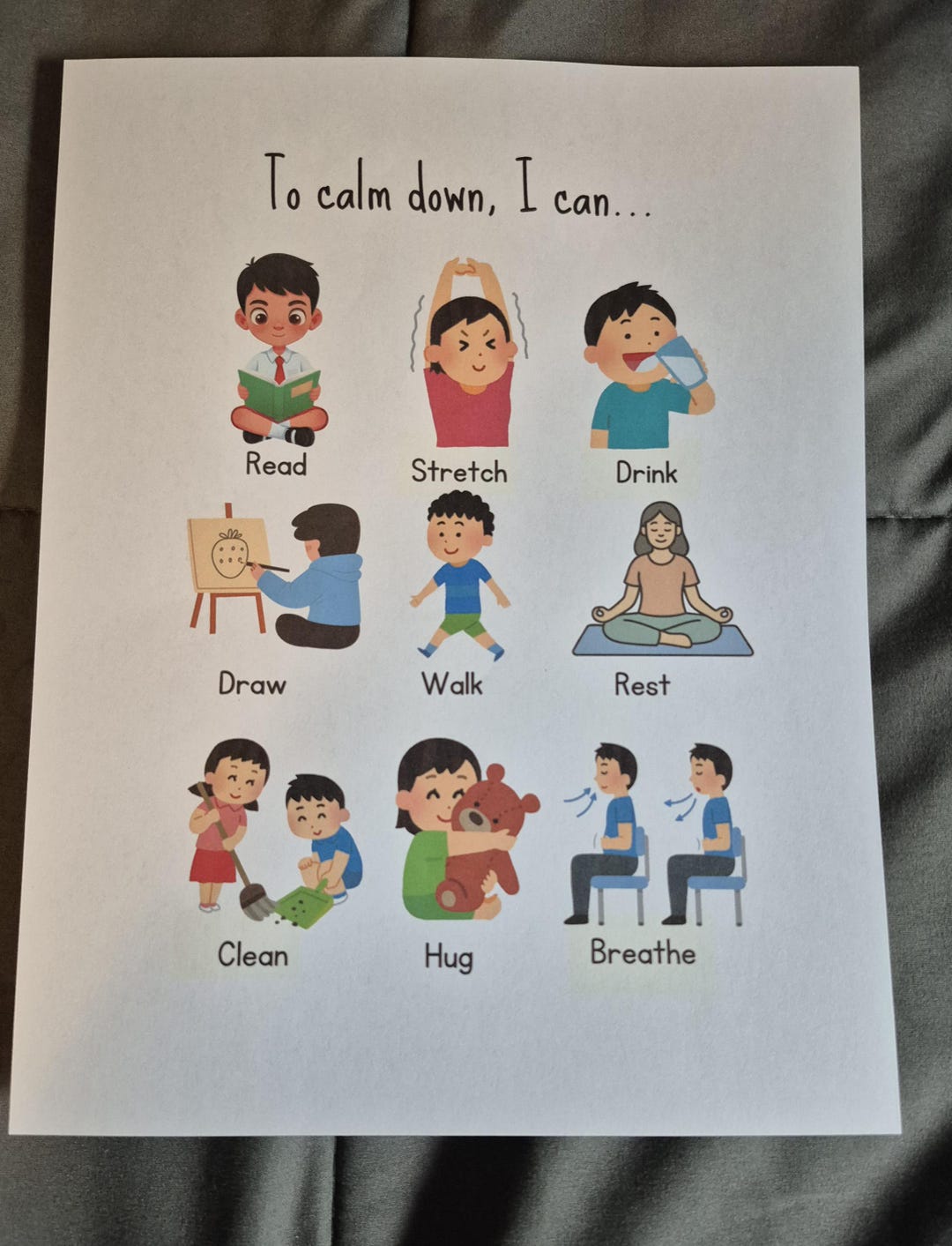 Bilingual Calm Down Corner Posters | Emotional Support Tools ...