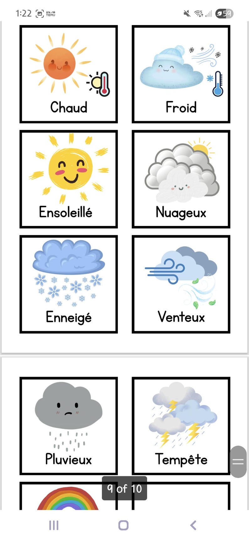 DIGITAL Bilingual Weather Posters | English + French | Classroom Decor ...