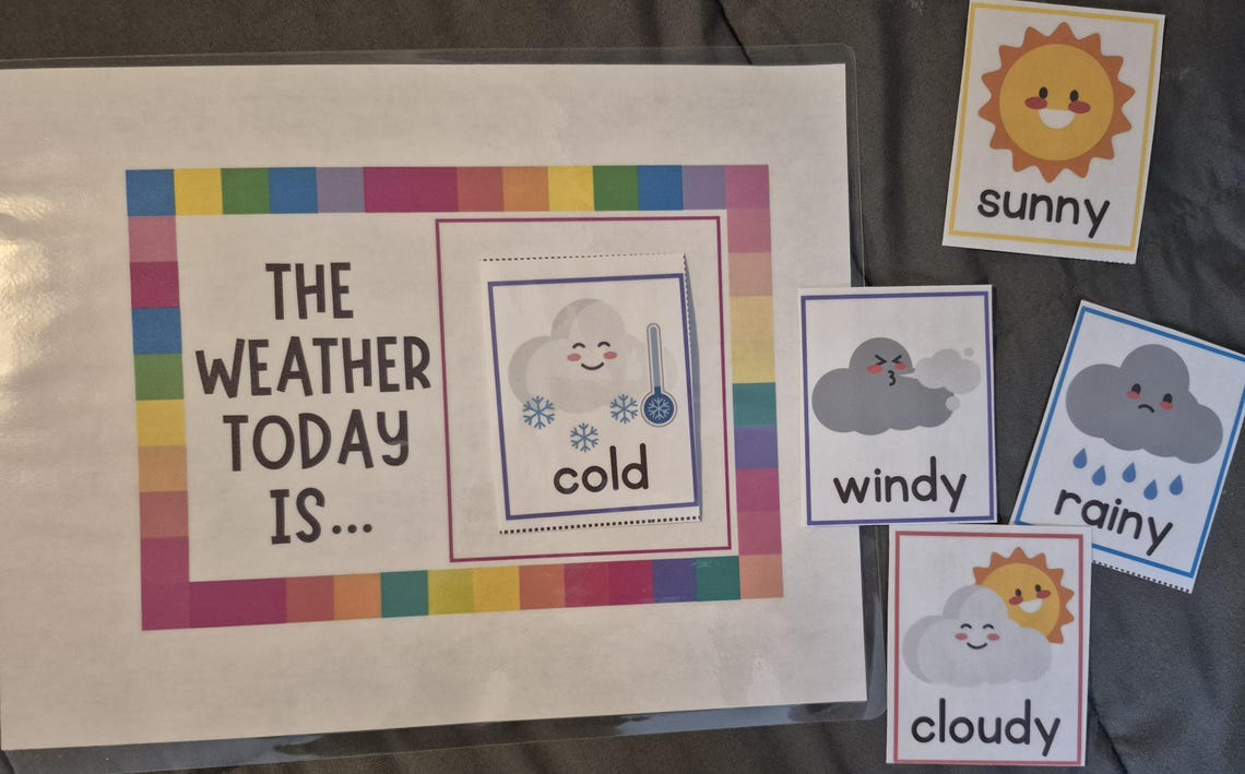 DIGITAL Bilingual Weather Posters | English + French | Classroom Decor ...