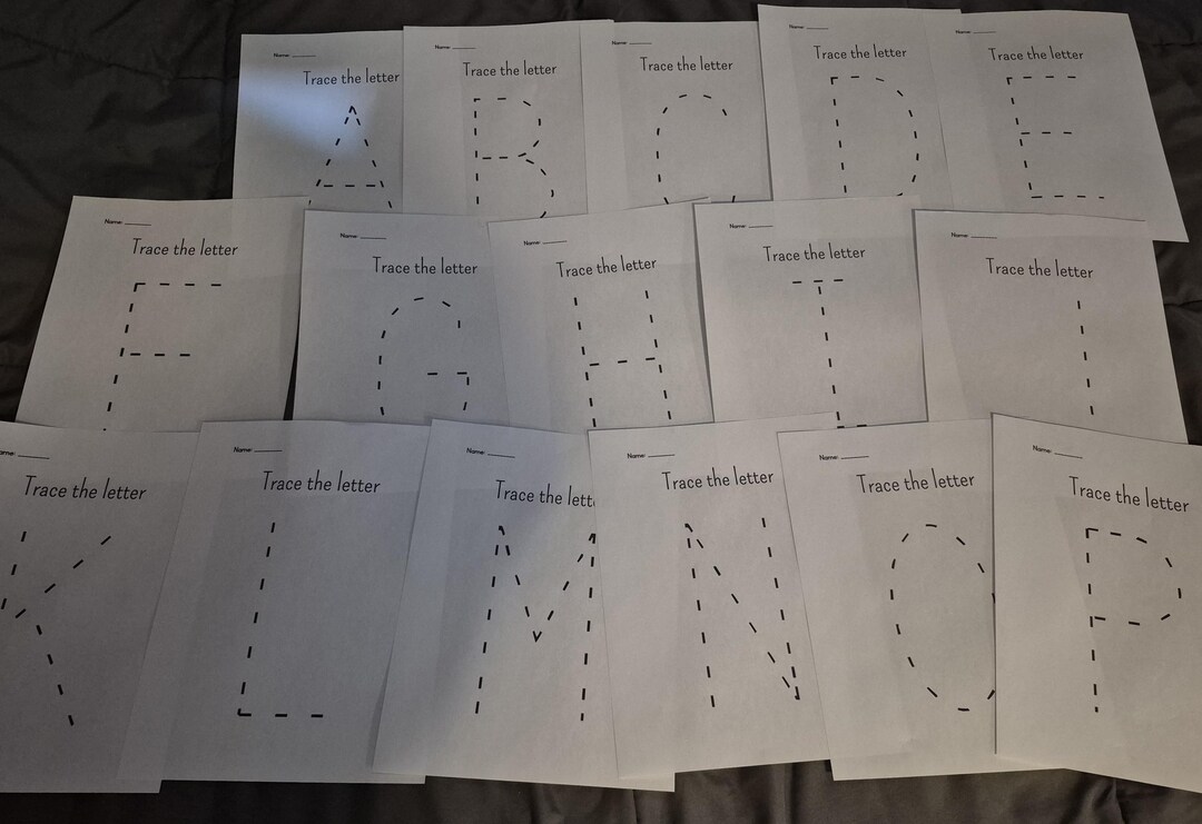 Bilingual Alphabet Tracing Pages | English + French | A–Z Writing ...