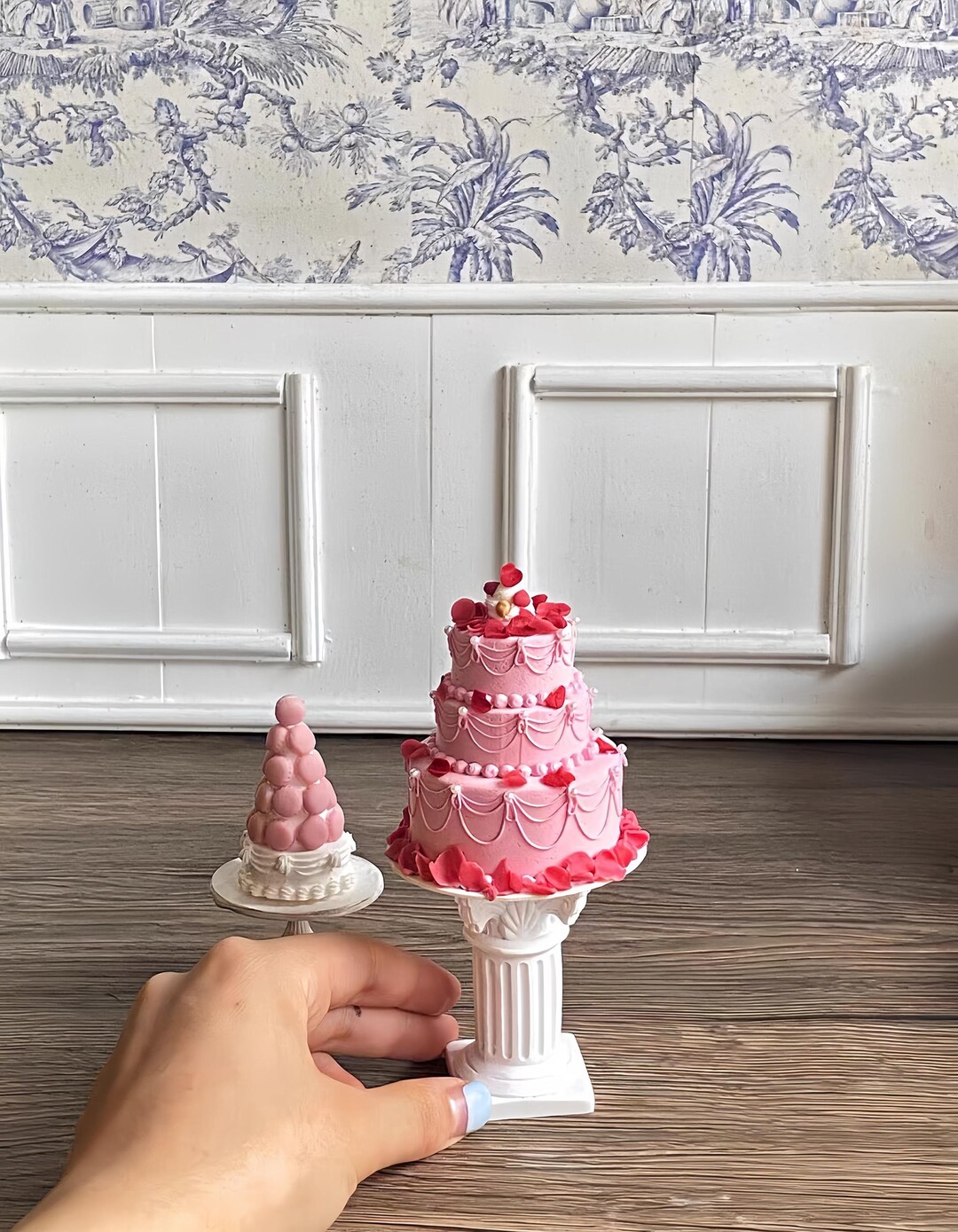 Miniature Clay Wedding Cake | Dollhouse Mini Food Accessories｜realistic ...