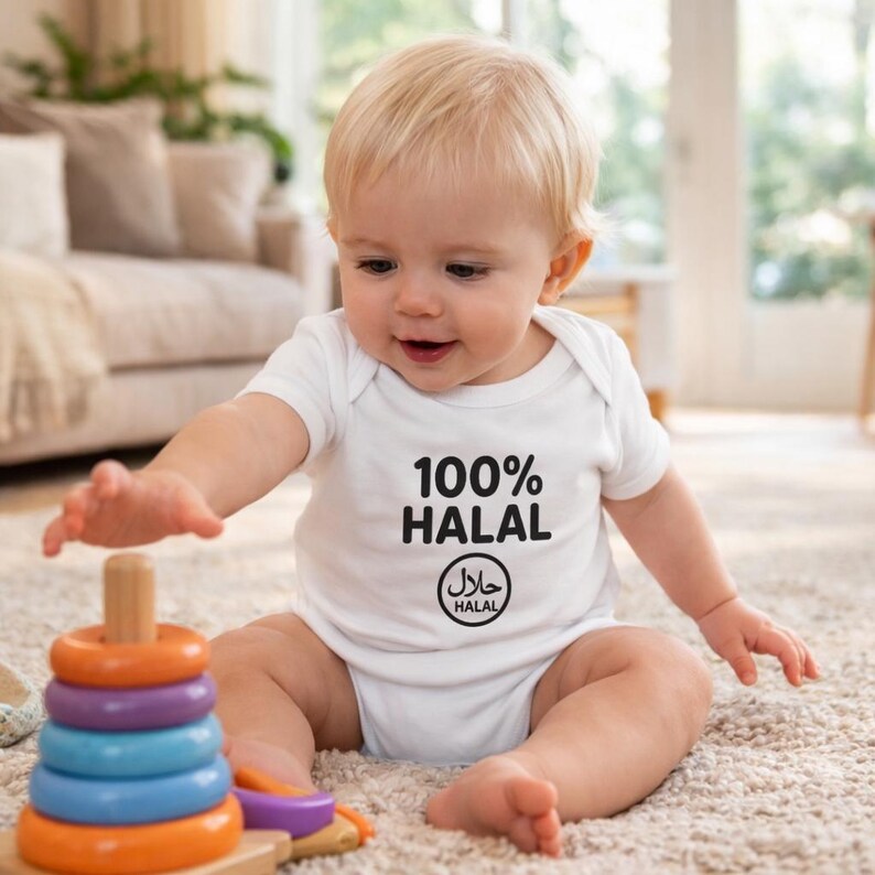 Baby Onesie – 100% Halal | Muslim Baby Clothes, Funny Islamic Infant ...