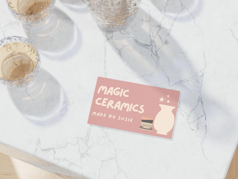 Boho Business Card Template | Editable Canva Design (digital Download ...