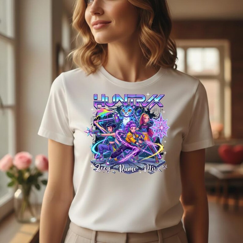 Kpop Huntrix Zoey Rumi Mira Anime Demon Hunter Sublimation Design ...