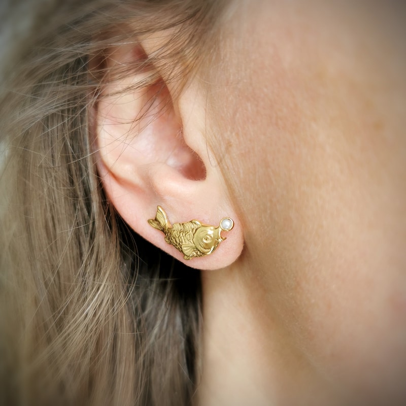 Fish Earrings - Etsy