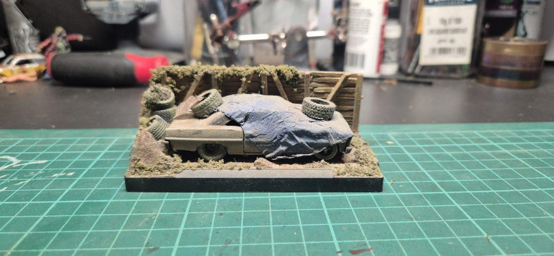 1/64 Custom Chevy Nova – Barn-find Rural Back-yard Diorama - Etsy