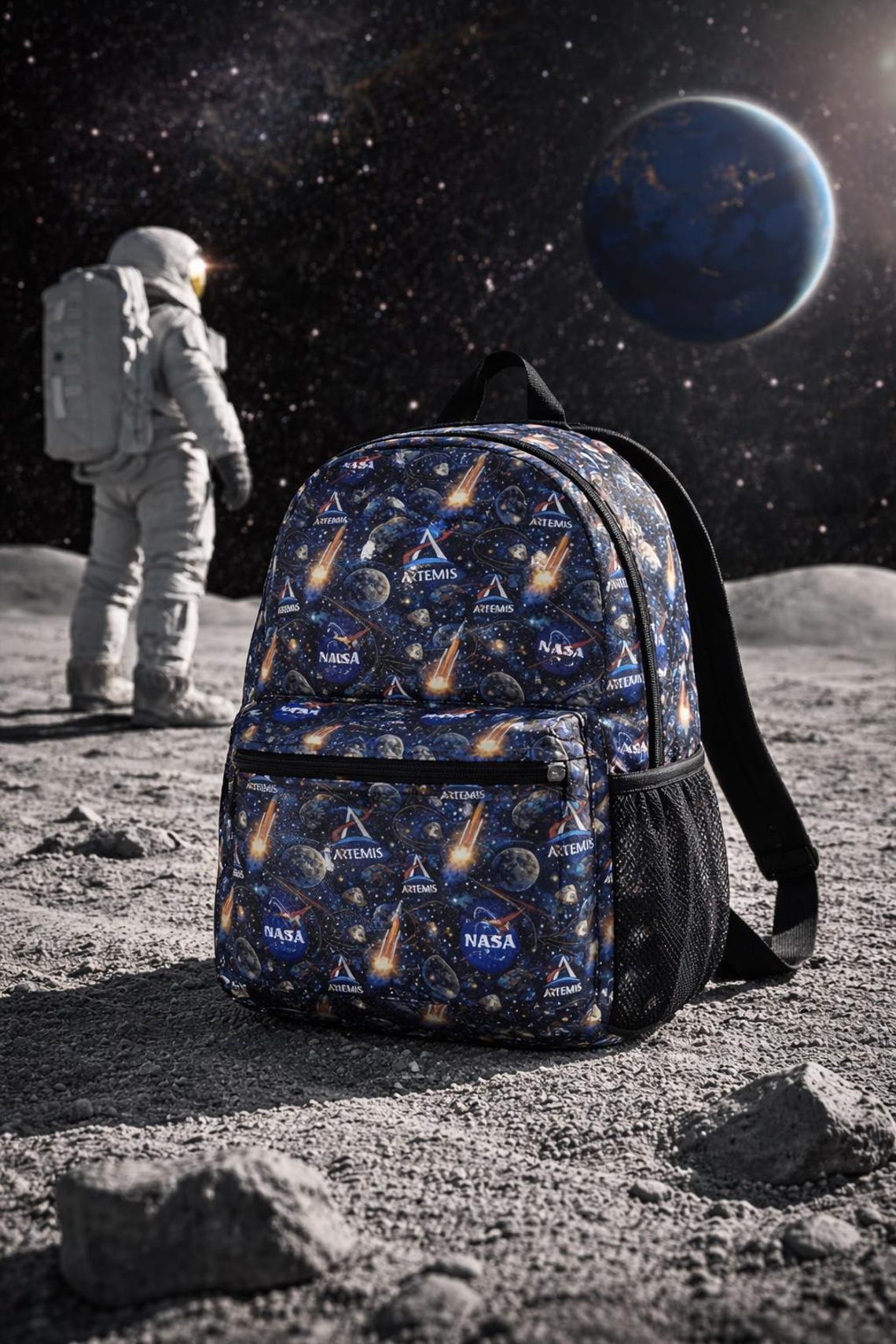 NASA Artemis Space Backpack | Moon Mission School Bag | Space Rocket ...