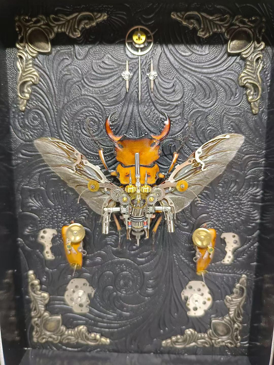 Steampunk Cyberpunk Crab Scarab Beetle Mechanical Insect Sculpture Wall ...