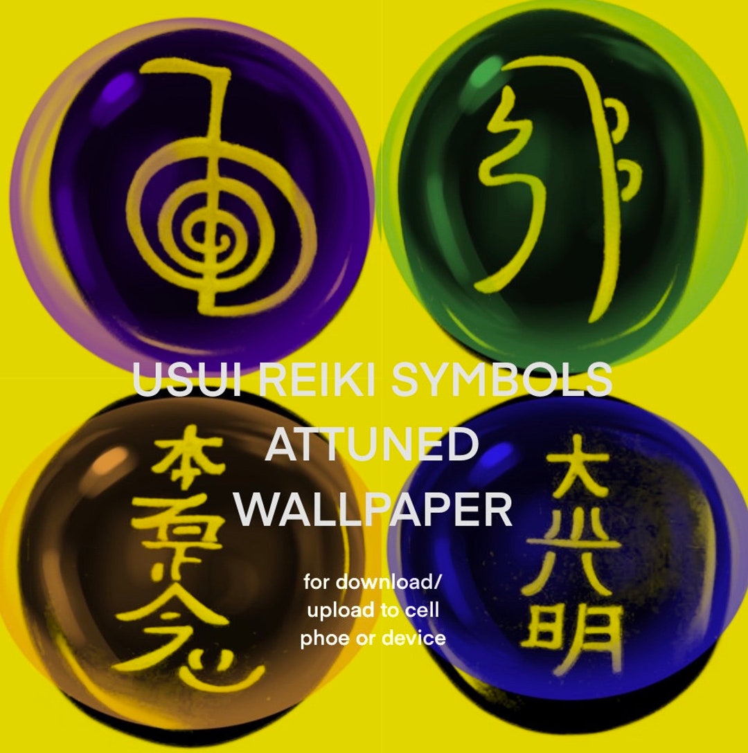 USUI REIKI Symbol Attuned Wallpaper That Channels Reiki - Etsy