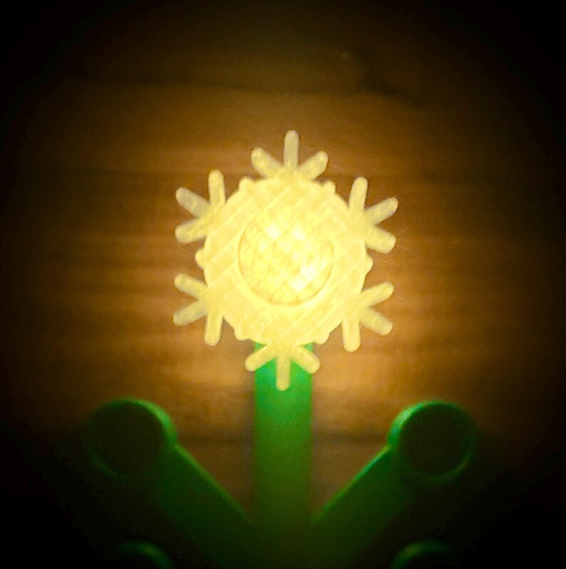 Custom 3D Printed Light-up Brick Style Wreath • LED Snowflakes in Red ...