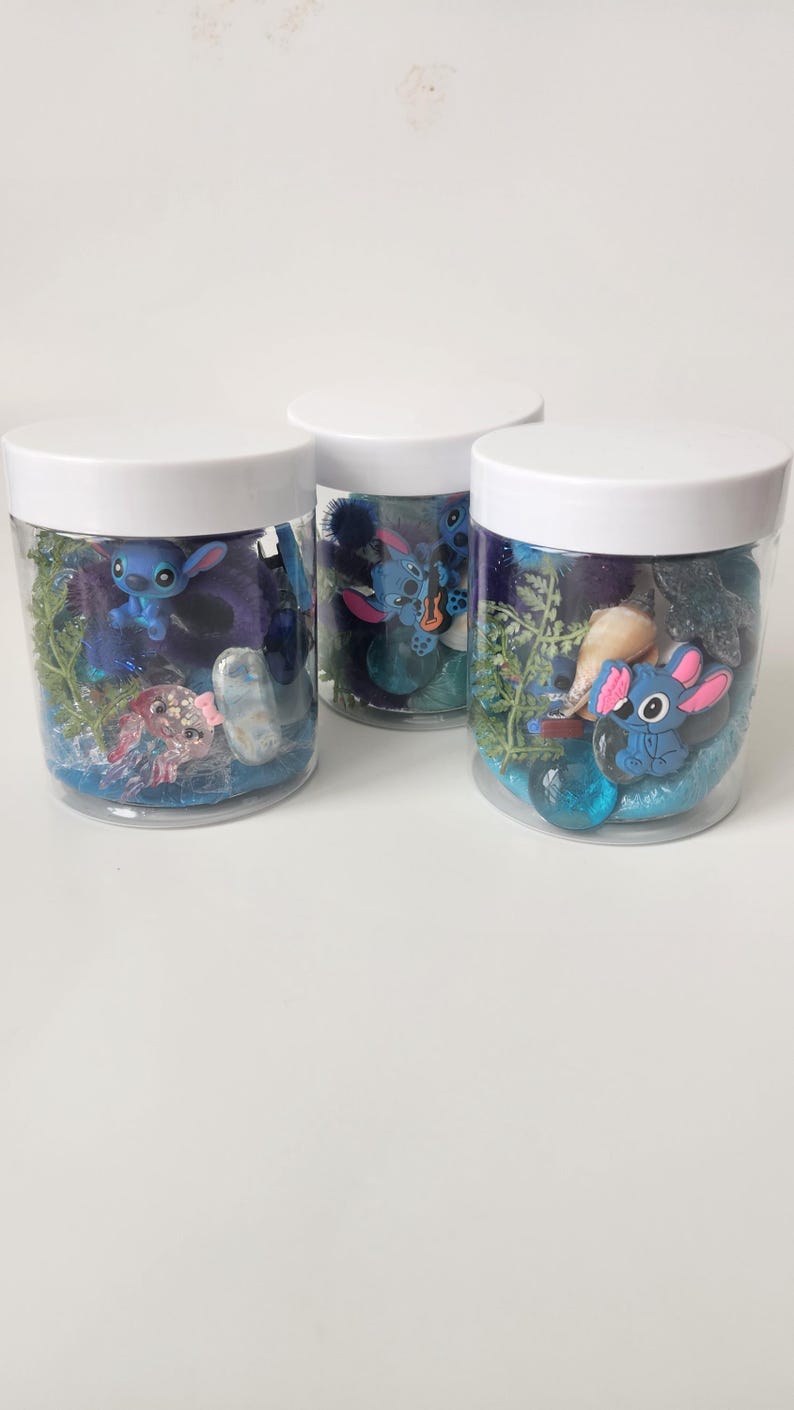 Lilo & Stitch Sensory Kit: Ocean Playdough Jar, Kids Travel Activity - Etsy