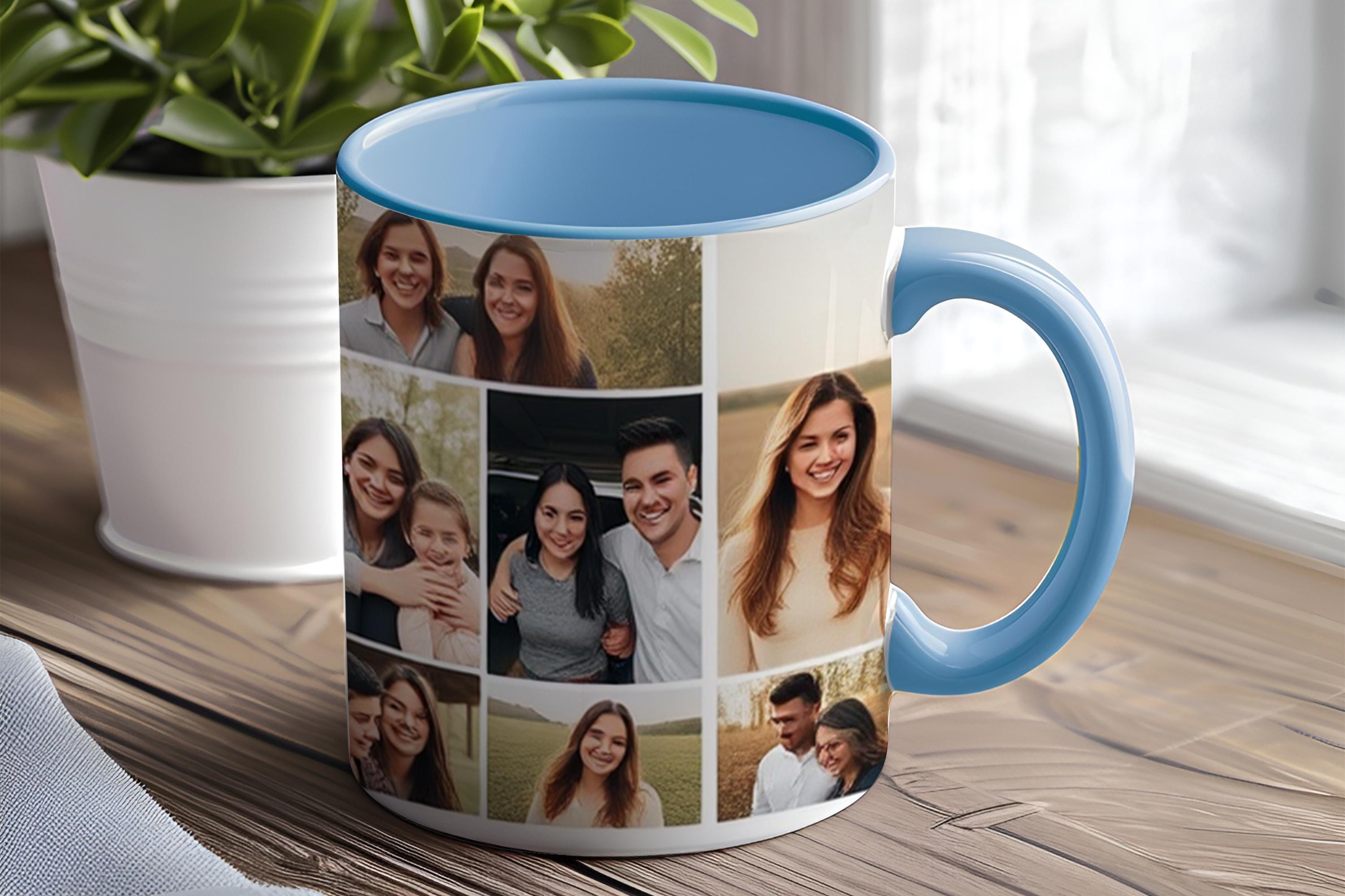 Personalized Photo Collage Mug - Custom Photo Coffee Mug - Custom Logo ...