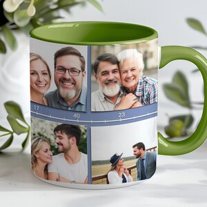 Personalized Photo Collage Mug - Custom Photo Coffee Mug - Custom Logo ...