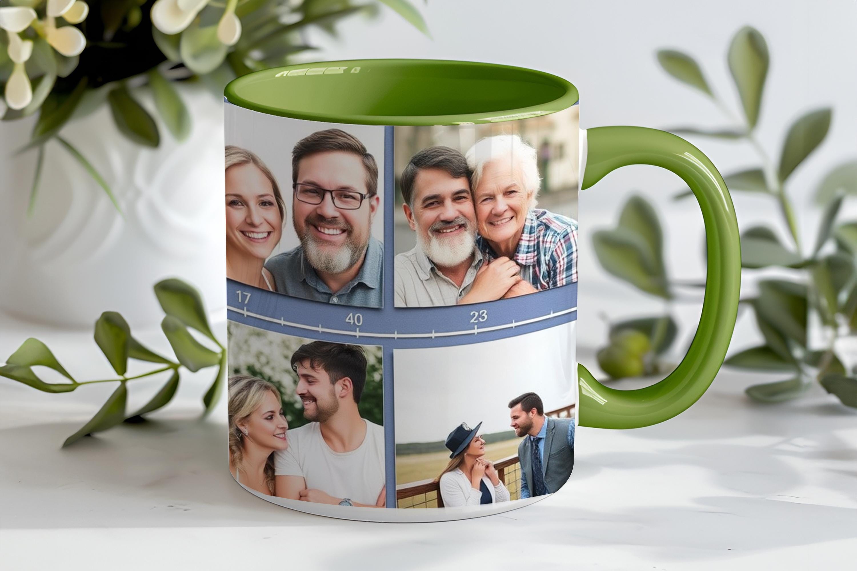Personalized Photo Collage Mug - Custom Photo Coffee Mug - Custom Logo ...