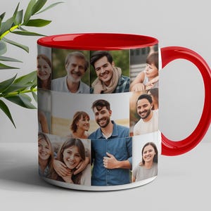 Personalized Photo Collage Mug - Custom Photo Coffee Mug - Custom Logo ...