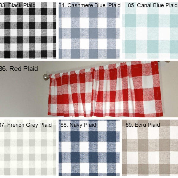 Buffalo Check Curtains - Etsy