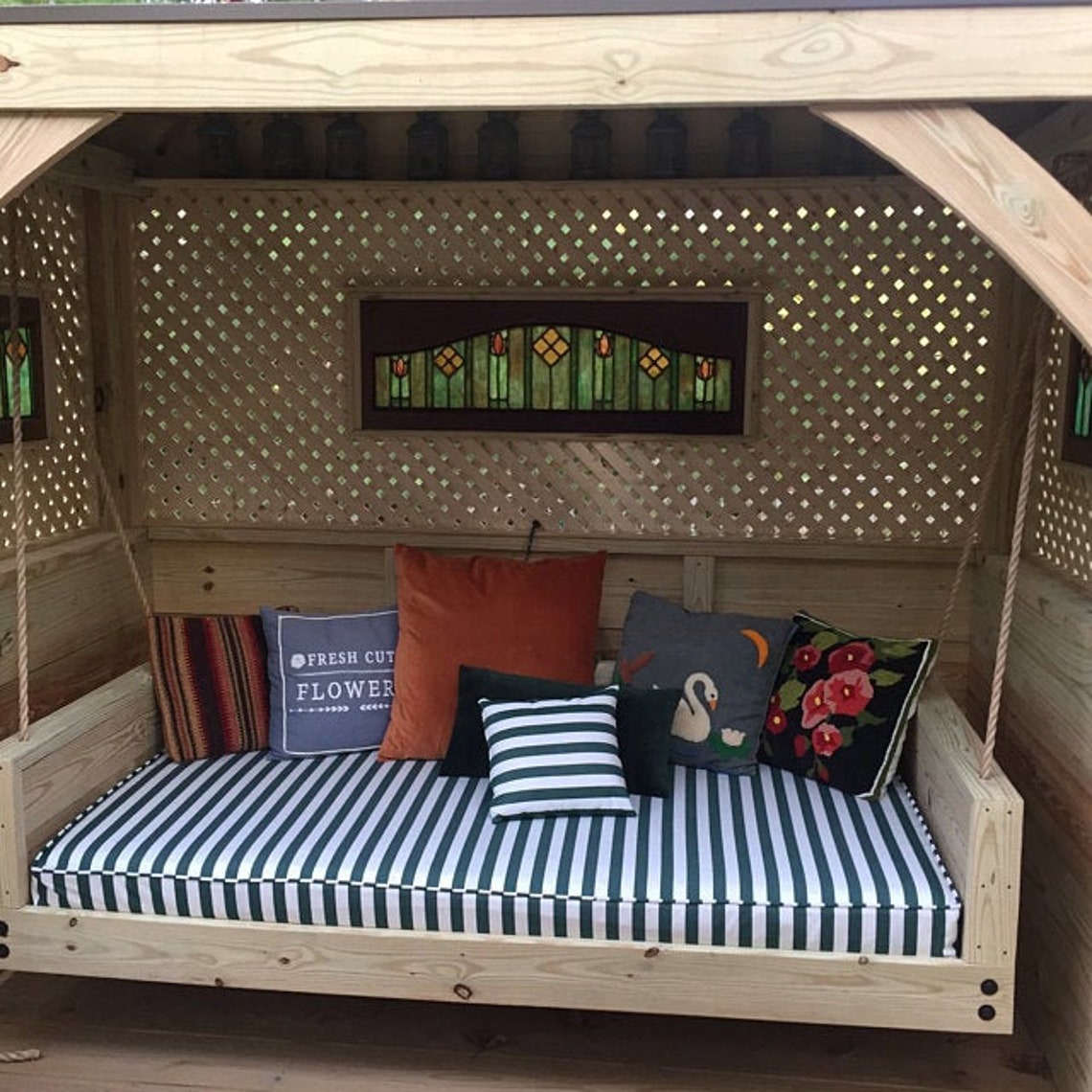 CUSTOM Cushion Covers Piping Box Cushions Foam Insert Bench Seat ...