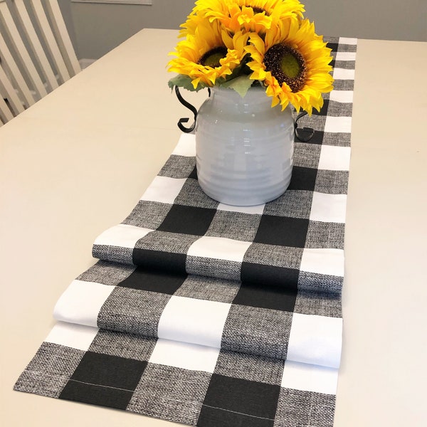 Buffalo Check Table Runner - Etsy