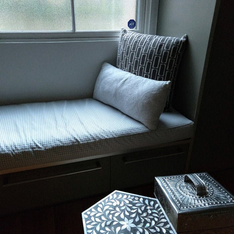 CUSTOM Cushion Covers Piping Box Cushions Foam Insert Bench Seat ...