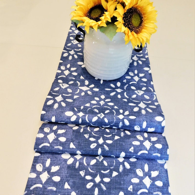Indigo Table Runner - Etsy