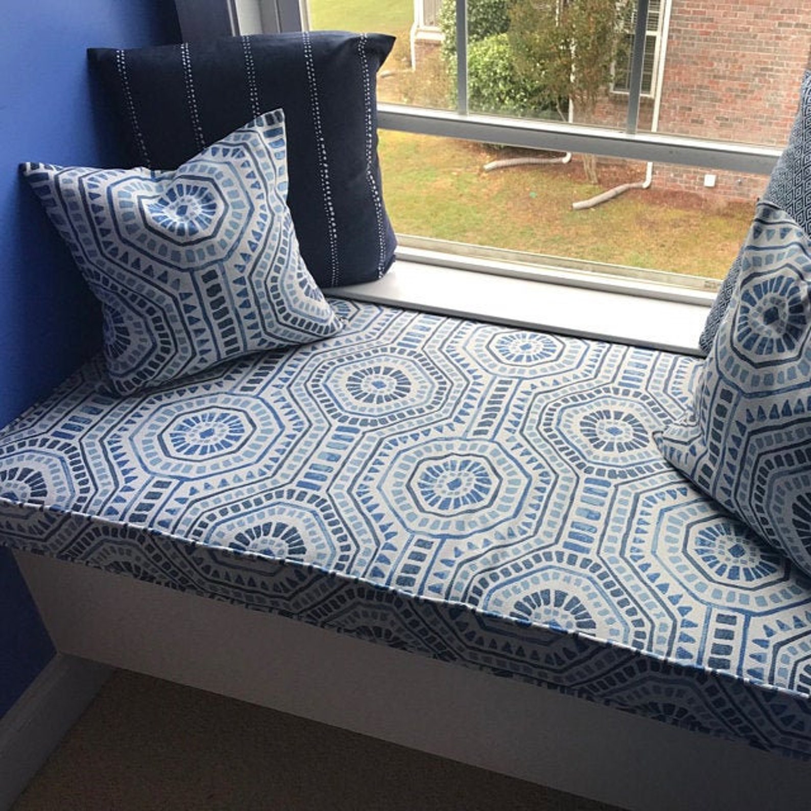 CUSTOM Cushion Covers Piping Box Cushions Foam Insert Bench - Etsy