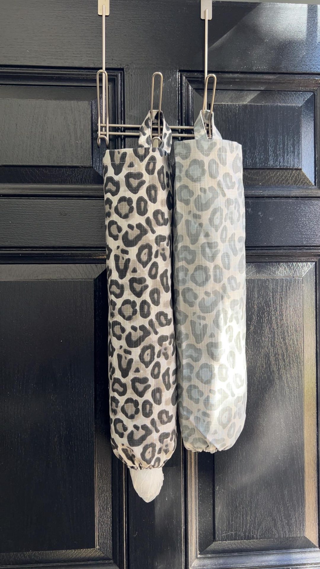 Handmade Leopard Print Plastic Bag Holder, Kitchen Storage - Etsy