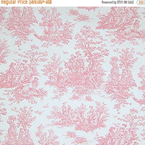 Pink Toile Curtains - Etsy