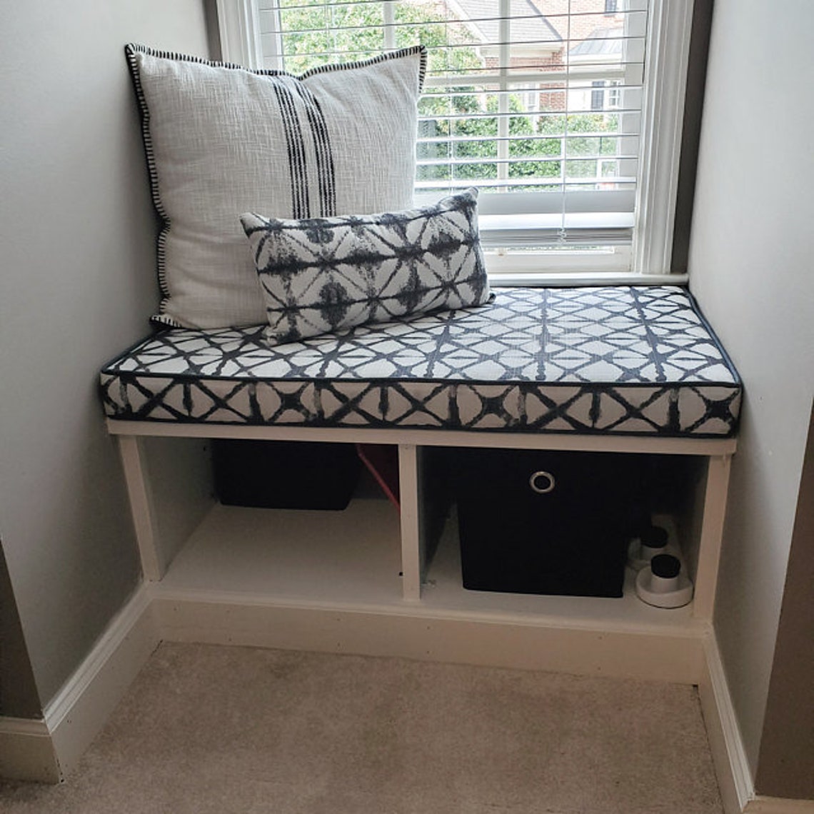 CUSTOM Cushion Covers Piping Box Cushions Foam Insert Bench - Etsy