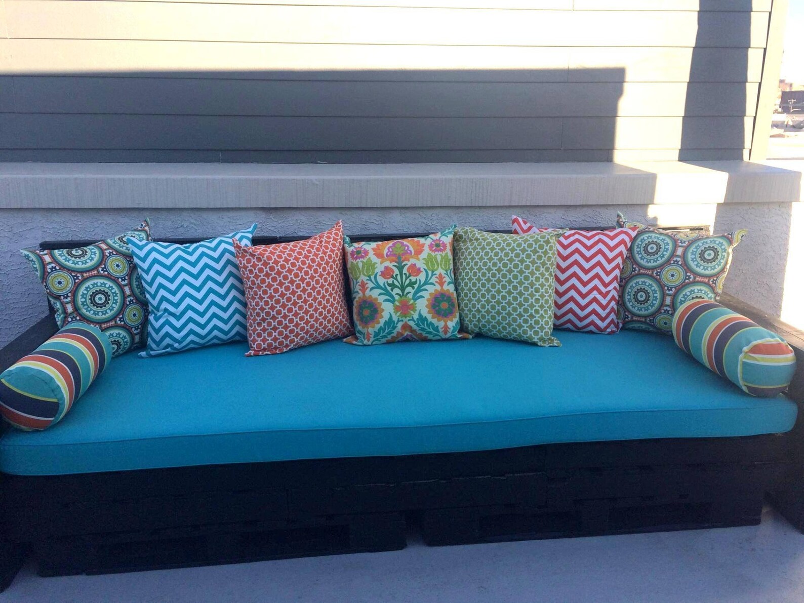 CUSTOM Cushion Covers Piping Box Cushions Foam Insert Bench Seat ...