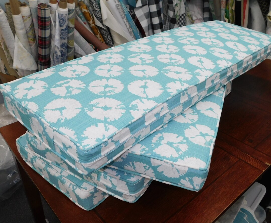 CUSTOM Cushion Covers Piping Box Cushions Foam Insert Bench Seat ...