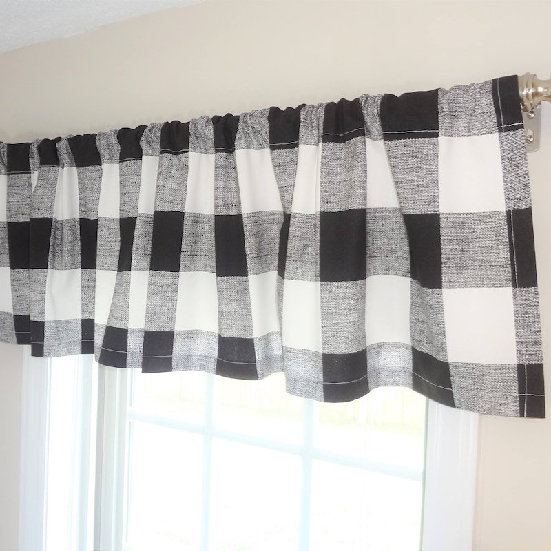 Buffalo Check Valance - Etsy