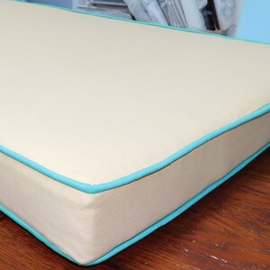 CUSTOM Cushion Covers Piping Box Cushions Foam Insert Bench Seat ...