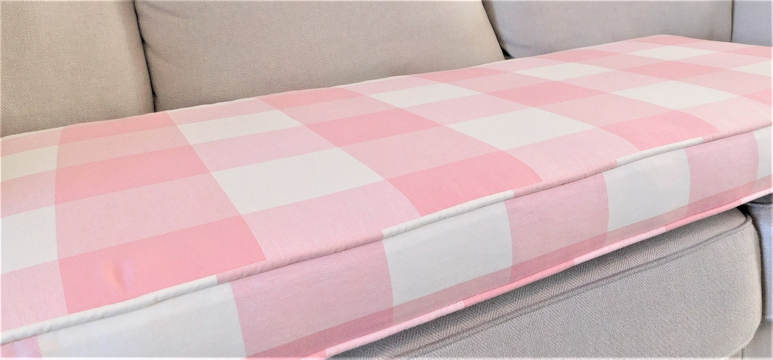 CUSTOM Cushion Covers Piping Box Cushions Foam Insert Bench - Etsy