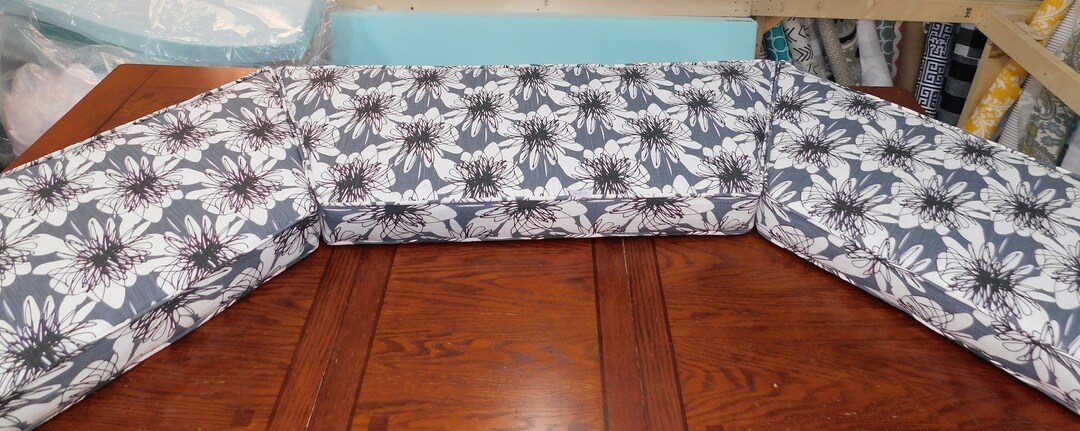 CUSTOM Cushion Covers Piping Box Cushions Foam Insert Bench Seat ...