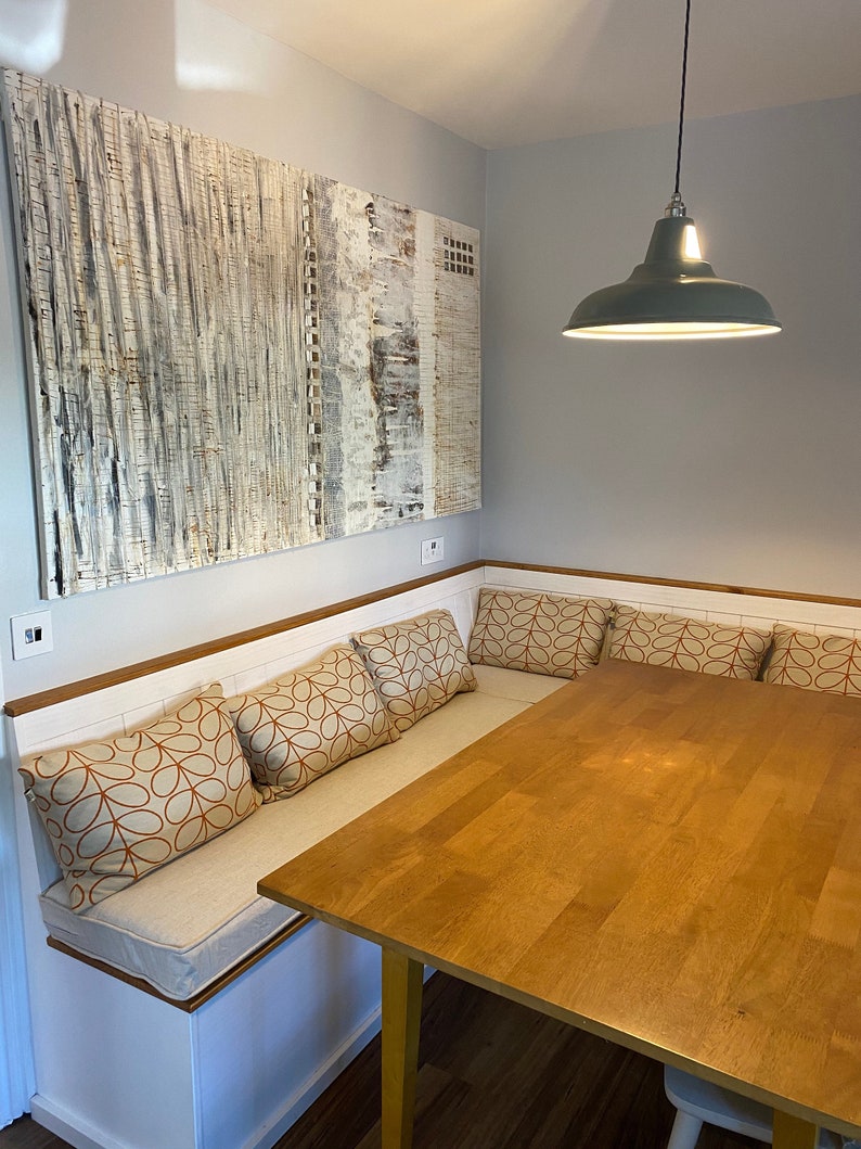 CUSTOM Cushion Covers Piping Box Cushions Foam Insert Bench Seat ...