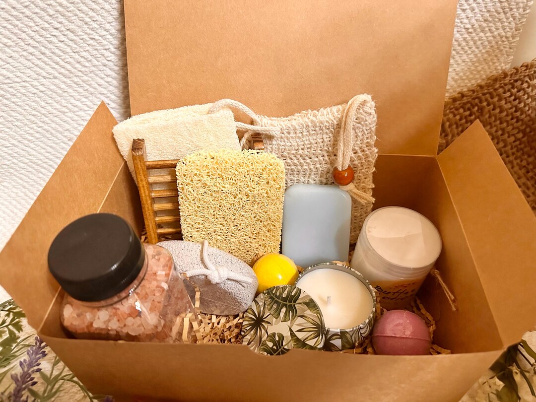 Gift for Mather Day Bath Basket. Relaxation Stress Relief Aromatherapy ...