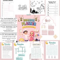 Printable Kids Ramadan Fasting Tracker Planning Ramadan Muslim Daily ...