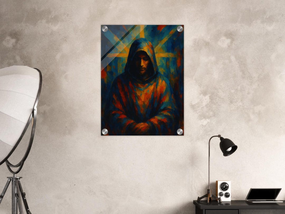 Veil of Mercy — the Light Within the Shadows Acrylic Print 30x40 Cm ...