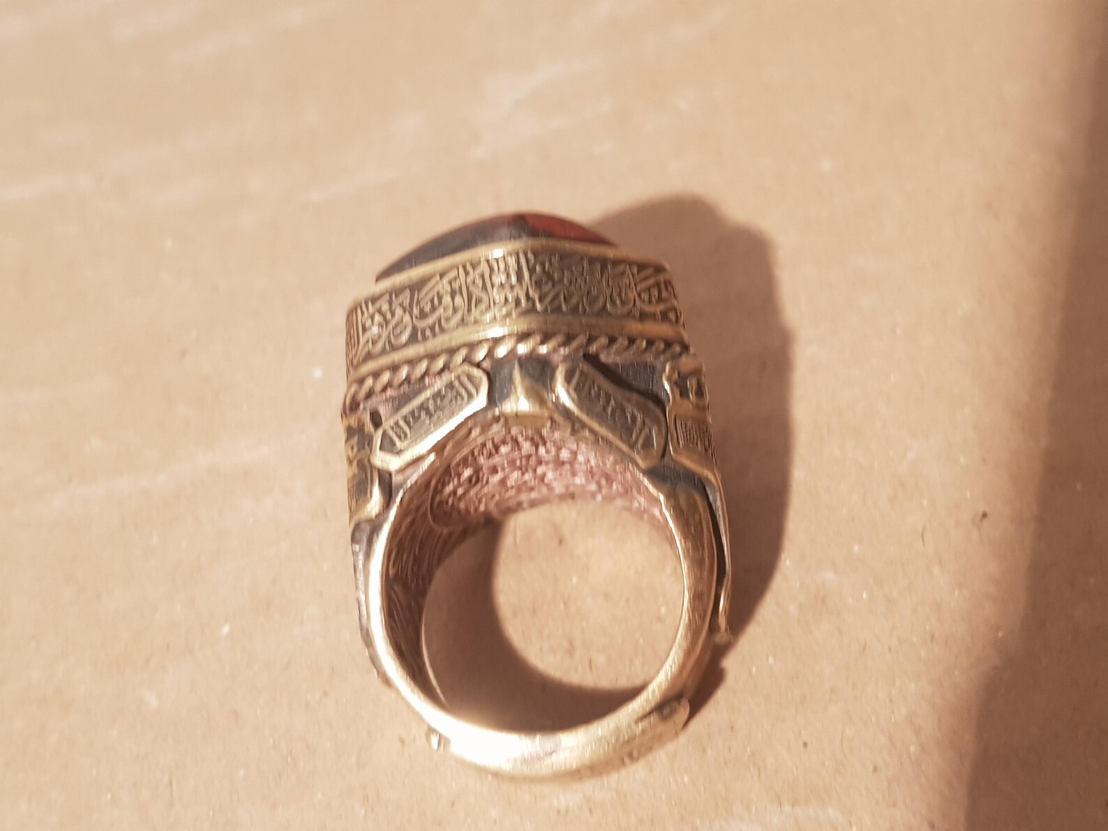 Ancient Islamic Copper Bloodstone Talismanic Ring - 1200 Year Old ...