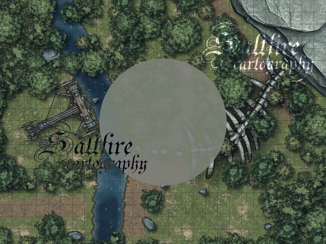 Bone Field Battle Map (grid & No Grid) - Etsy