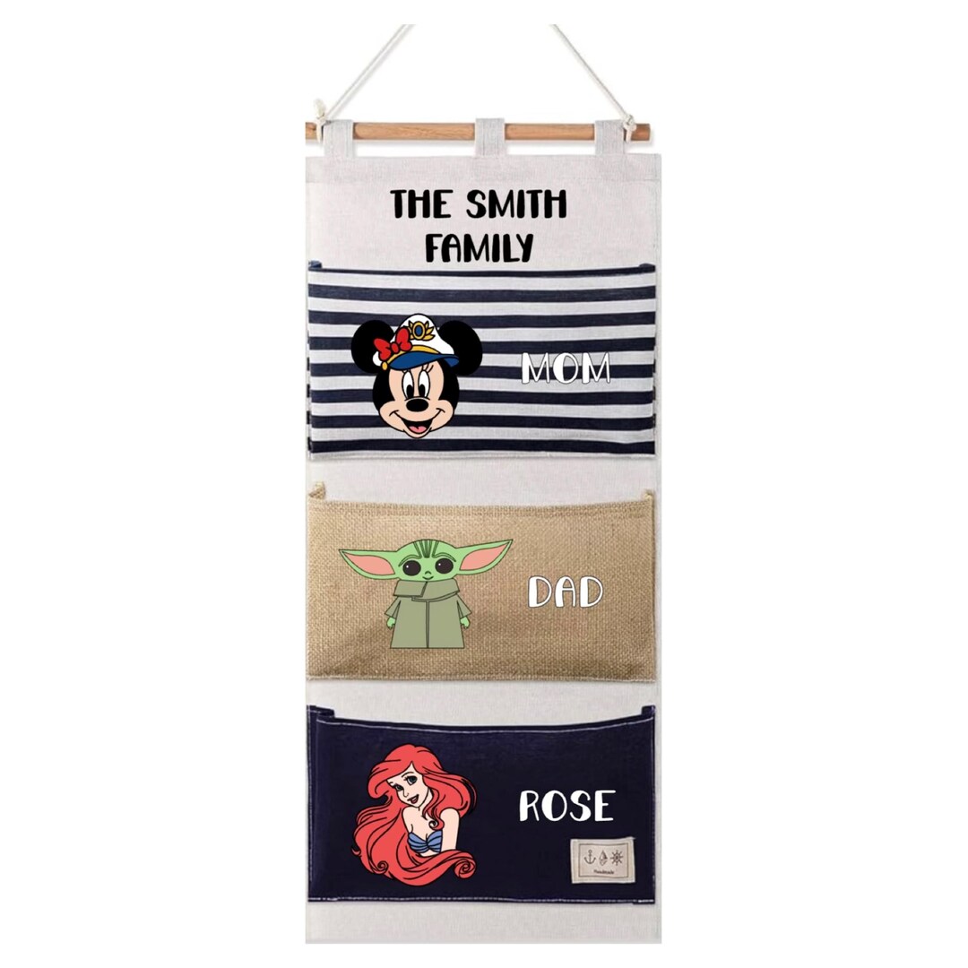 Handmade Disney Cruise Fish Extender | Personalized 3-pocket Organizer ...