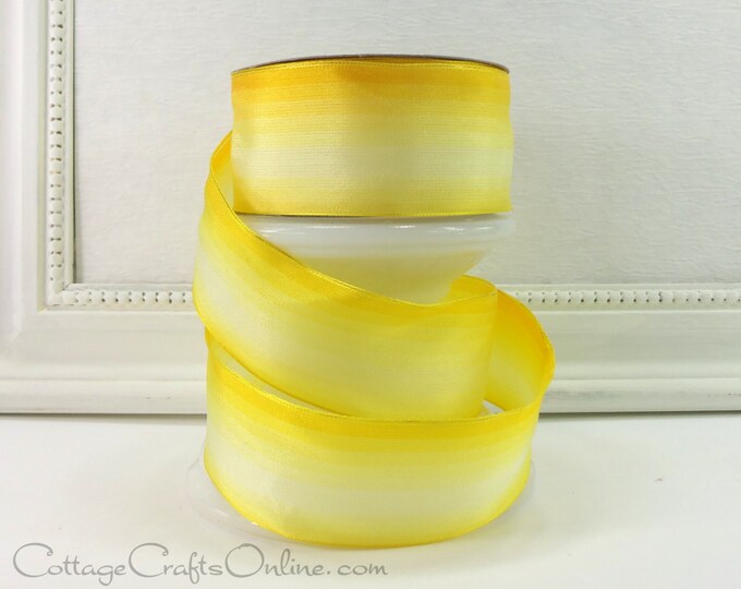 Ombre Wired Ribbon 1 1/2 Lemon Yellow Candy TEN YARDS - Etsy