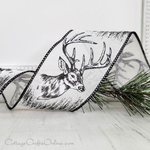 Black White Deer - Etsy