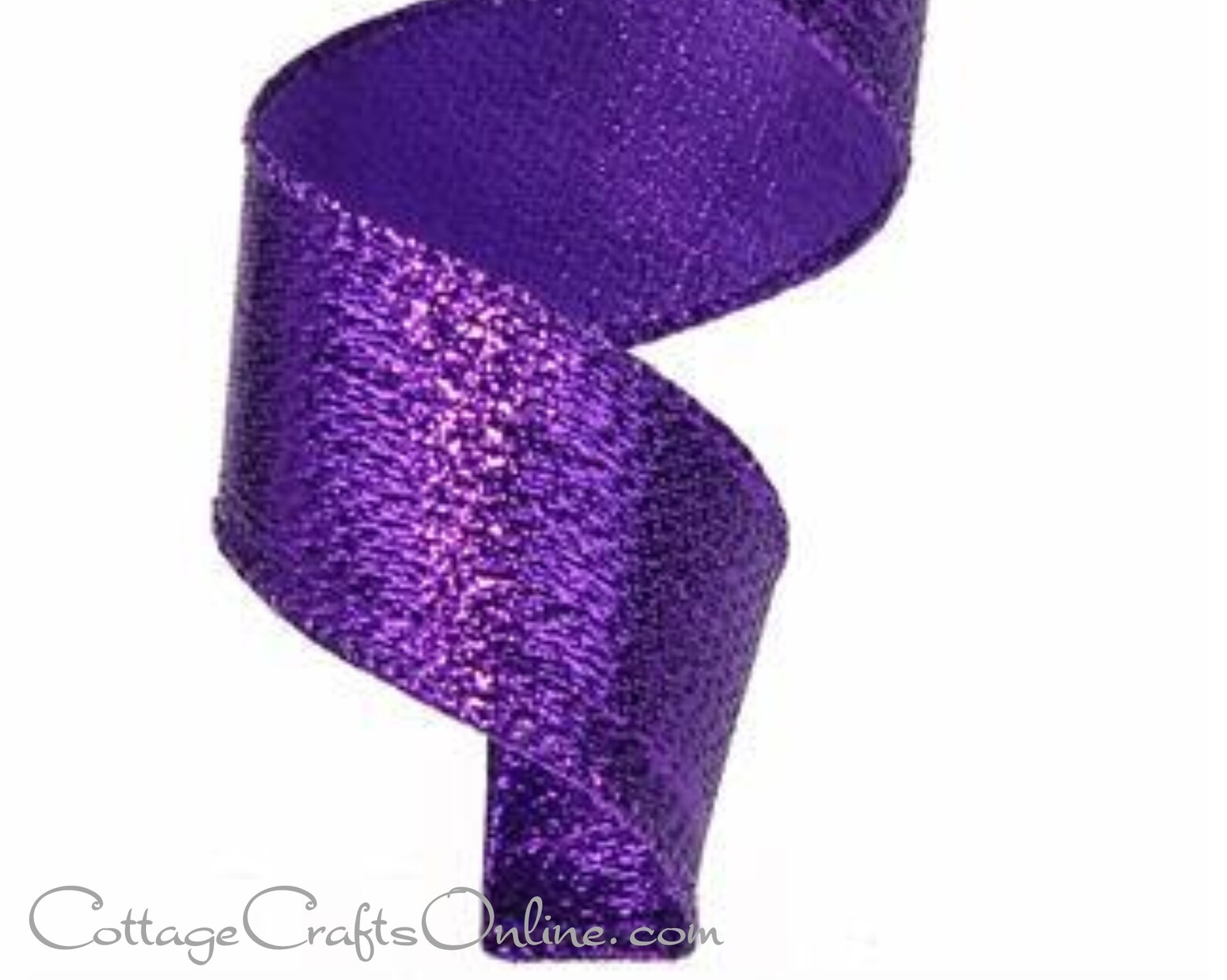 Halloween Wired Ribbon 1 1/2 Purple Metallic Stripe - Etsy
