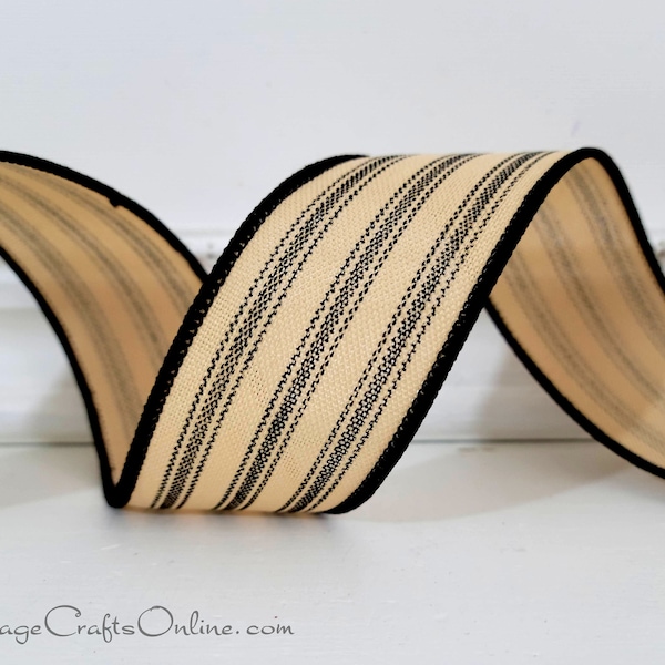 Burlap Stripe Ribbon - Etsy
