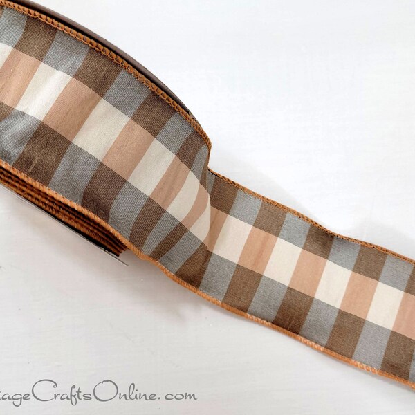 Gray Plaid Ribbon - Etsy