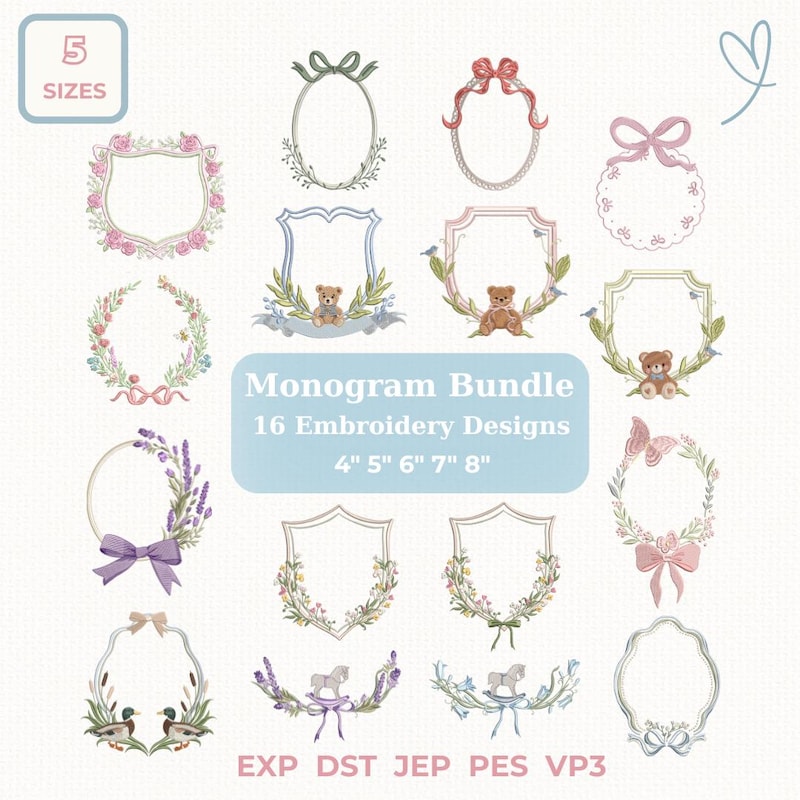 Embroidery Crest Bundle - Etsy