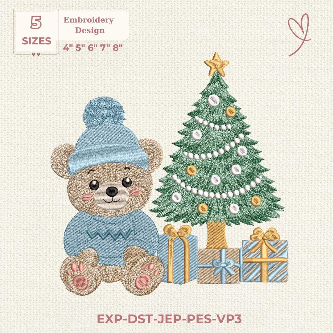 Baby’s First Christmas Embroidery Design, Cute Baby 1st Christmas ...