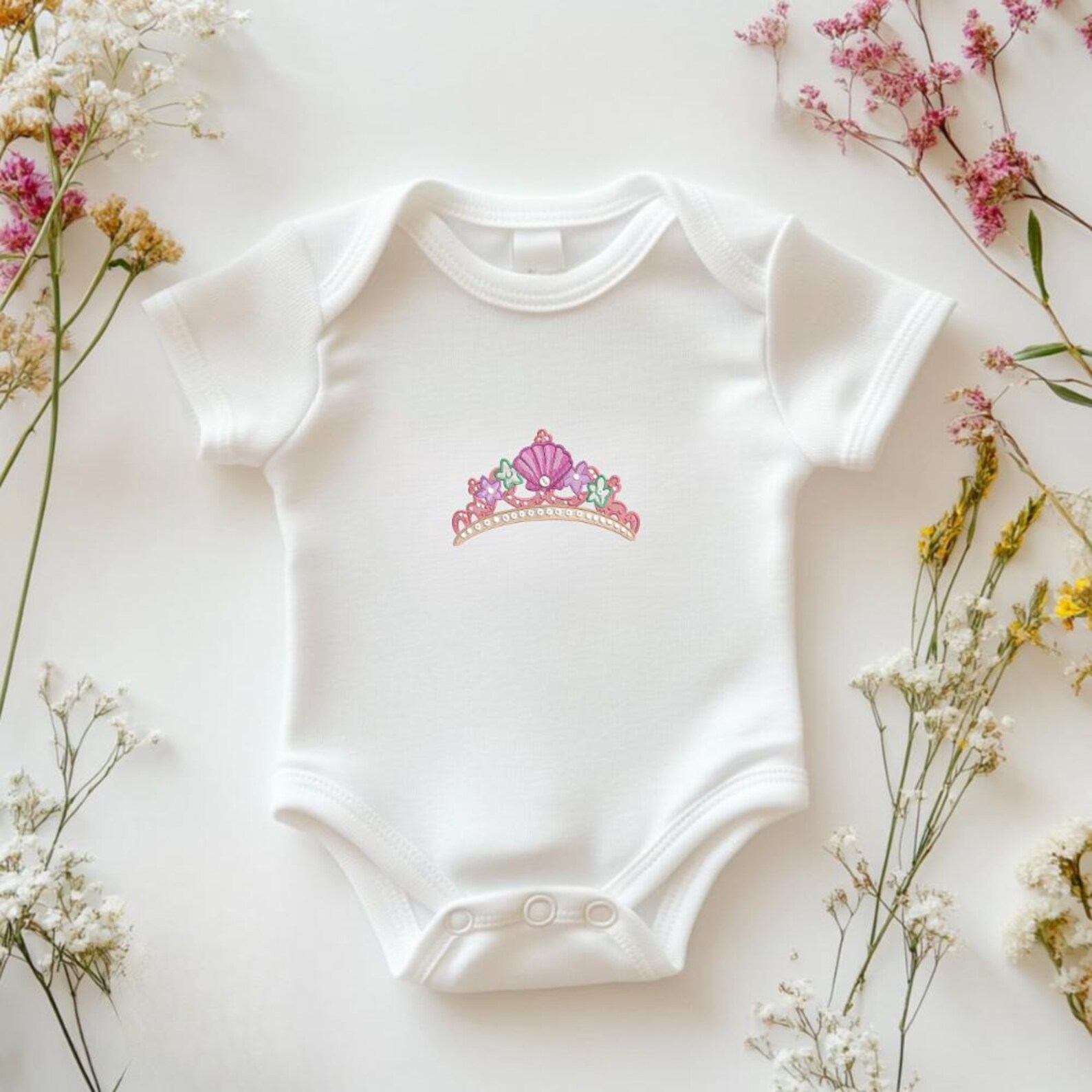 Princess Tiara Machine Embroidery Bundle, Royal Tiara Embroidery File ...