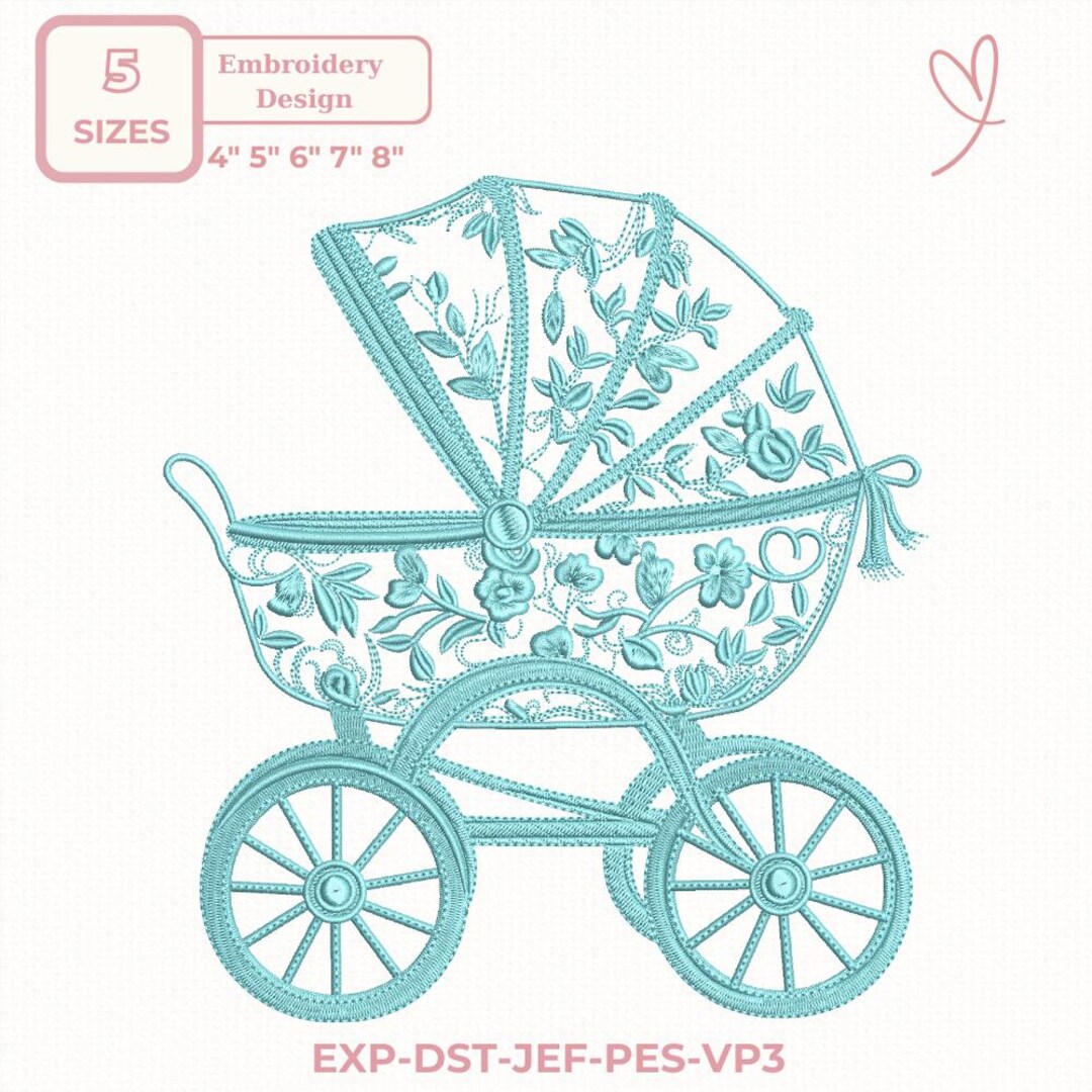 Shamrock Baby Pram Embroidery Design – St Patrick Machine Embroidery ...